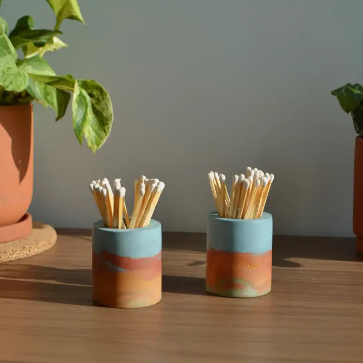 Rainbow Watercolor Matchstick/Airplant Holder – Wild Lark